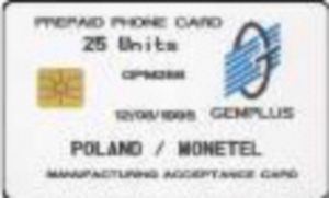 Telefonkarte: 25u 12/08/1995 Gemplus Manufacturing Acceptance Card ...
