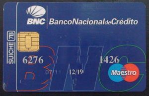 Bank Card: BNC Banco Nacional de Crédito (Banco Nacional de Crédito ...