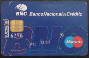 Bank Card: BNC Banco Nacional de Crédito (Banco Nacional de Crédito ...