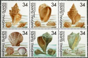 Stamp: Sea Shells (Marshall IslandsMi:MH 1550-1555,Sn:MH 793,Yt:MH 1490 ...