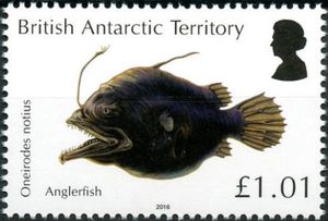 Stamp: Anglerfish (Oneirodes notius) (British Antarctic Territory (BAT ...