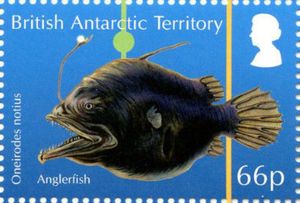 Stamp: Anglerfish (Oneirodes notius) (British Antarctic Territory (BAT ...