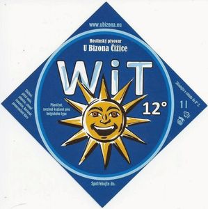 Drink Label: Wit 12 (Minipivovar U Bizona Čižice, Czech RepublicCol:CZ ...