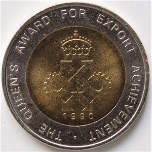 Decoration: Pobjoy Mint (The Queen's Award for Export Achievement 1990 ...