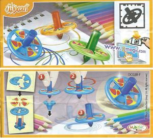Meal Toy: Blue (Kinder Surprise, Worldwide) (Kinder - Mixart - Spinning ...