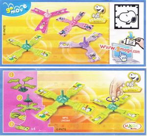 Meal Toy: Snoopy (green) (Kinder Surprise, Worldwide(Kinder - Go Move ...