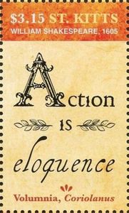 Stamp: Coriolanus (Saint Kitts) (400th Anniversary of the Death of ...