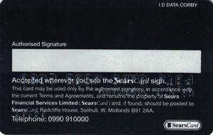 Bank Card: Selfridges SearsCard (Citibank, United States of America ...