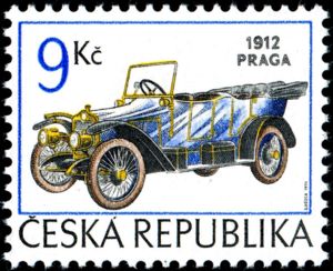 Stamp: Paga Grand, 1912 (Czech Republic(Historical Vehicle) Mi:CZ 55,Sn ...