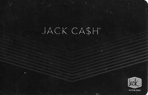 Gift Card: Jack Cash - Black (Jack in The Box, United States of America ...