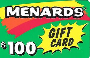 Gift Card: Menards (Menards, United States of America(Menards) Col:US ...