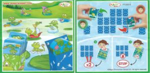 Meal Toy: Frog card game (Kinder Surprise, Worldwide(Maxi - Frogs) Col ...
