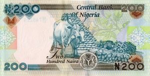Banknote: 200 Naira (Nigeria(1984-2022 Issue) Wor:P-29p.2