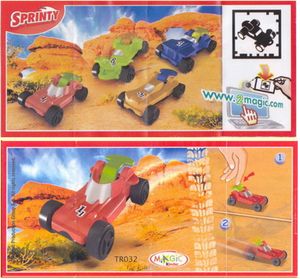 Meal Toy: Red car (Kinder Surprise, Worldwide) (Kinder - Sprinty ...