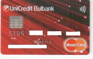 Bank Card: UniCredit Bulbank MasterCard - 06/13 (UniCredit Bulbank ...