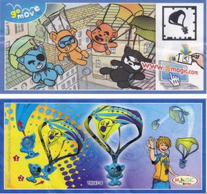 Meal Toy: Blue (Kinder Surprise, Worldwide(Kinder - Go Move - Parachute ...