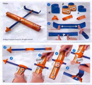 Meal Toy: Orange plane (Kinder Surprise, Worldwide) (Kinder - Go move ...