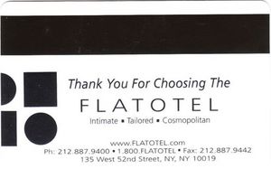 Hotel Card: Flatotel (No Chain, United States of AmericaCol:USA-00015