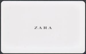 Gift Card: White card (Zara, Poland(Zara) Col:PL-ZARA-001e