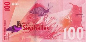 Banknote: 100 Rupees/Roupi/Roupies (Seychelles(2016 "Birds" Issue) Wor ...