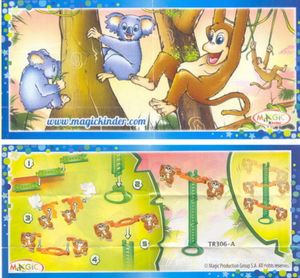 Meal Toy: Monkeys (Kinder Surprise, Worldwide) (Joy - Monkeys and ...