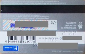 Bank Card: Payback (Bank Zachodni WBK, PolandCol:PL-MC-0043.06