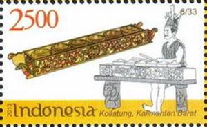 Stamp: Koliatung, Kalimantan Barat (Indonesia(Traditional Musical ...