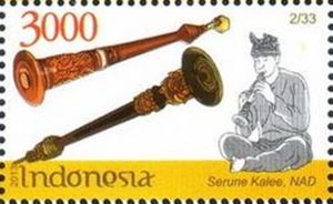 Stamp: Serune Kalee, NAD (Indonesia(Traditional Musical Instruments) Mi ...