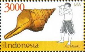 Stamp: Fu, Maluku (Indonesia(Traditional Musical Instruments) Mi:ID ...