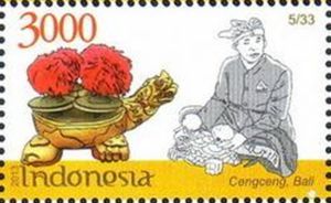 Stamp: Cengceng, Bali (Indonesia(Traditional Musical Instruments) Mi:ID ...