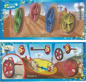 Meal Toy: Red wheel (Kinder Surprise, Worldwide(Joy - Go Move - Wheel ...