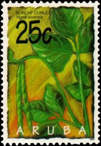 Stamp: Bonchi cunucu (Vigna sinensis) (Aruba(Vegetables) Mi:AW 160,Sn ...