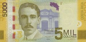 Billete de Banco: 5,000 Colones (Costa Rica(Edicion 2009) Wor:P-276b
