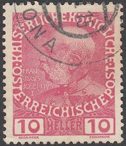 Stamp: Emperor Franz Joseph (1848-1916) (Austria(Jubilee) Mi:AT 144x,Sn ...
