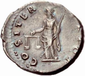 Coin: 1 Denarius (Aequitas) (Roman Empire) (0069~0079 - 9th Emperor ...