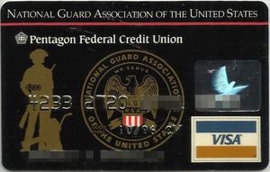 Bank Card: National Guard Association of the US (Pentagon Federal ...