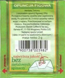 Tea Bag: Zielona Opuncja Figowa (Bastek, PolandCol:TB-PL-0035