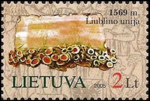 Stamp: The Union of Lublin, 1569 (Lithuania) (Millenium of Lithuania ...