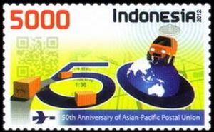 Stamp: 50 years of Asiatic Pacific Postal Union (APPU) (IndonesiaMi:ID ...