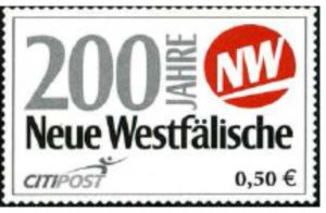 Stamp: 200 Jahre Westfälische Zeitung (Germany, Modern Private Post ...