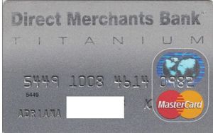 Bank Card: Titanium (Direct Merchants Bank, United States of America ...