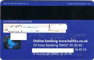 Bank Card: Reward (Halifax, United Kingdom of Great Britain & Northern ...