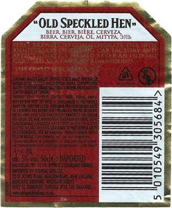 Drink Label: Old Speckled Hen (Greene King, United Kingdom of Great ...