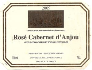 Drink Label: Rosé Cabernet d'Anjou (Joseph Verdier S.A., FranceCol:FR ...