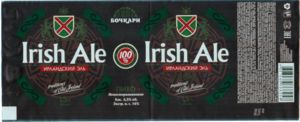 Drink Label: Irish ale (Bochkarevskiy pivovareniy zavod OOO, RussiaCol ...