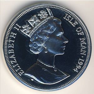 Coin: 1 Crown (German machine gun nest) (Isle of Man(I77 - One Crown ...