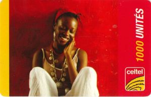 Phonecard: Young Lady (Seated) (Mobile Congo DRC, Congo, Democratic ...