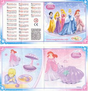 Meal Toy: Ariel (Kinder Surprise, Worldwide) (Maxi - Disney Princess ...