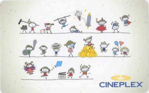 Gift Card: Drawings of Kids Playing (Cineplex, Canada(Cineplex) Col:Ca ...