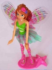Meal Toy: Flora (Kinder Surprise, Worldwide) (Maxi - Winx) Col:TR-3-43